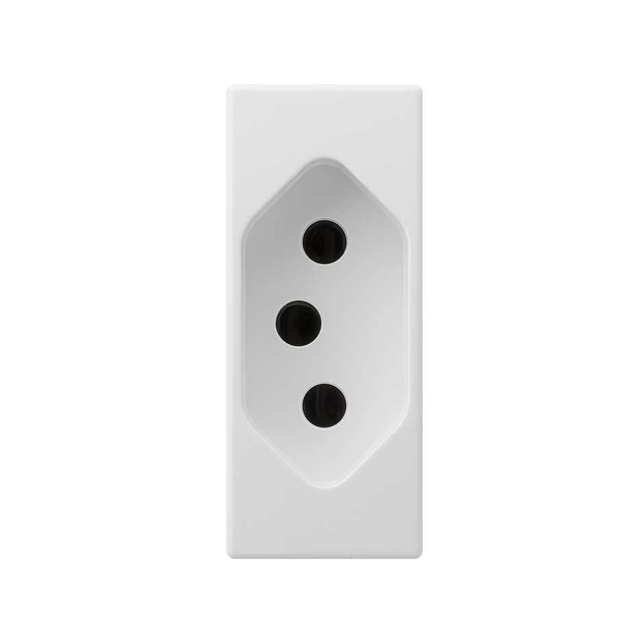 Tomada Padrão Brasileiro 2p+t 20a-250v Branco - Margirius - Tua Casa Ferragem